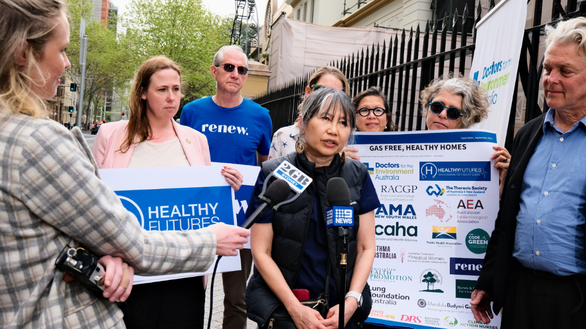 Health professionals join the fight to ban gas in NSW